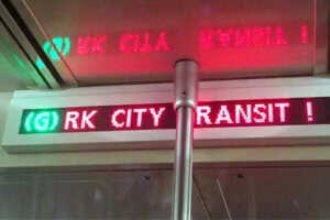 Transit LED Sign Form A Safer Transportation Ecosystem