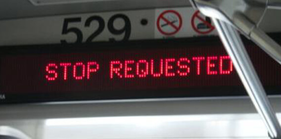 LED Bus Stop Signs | Stop Requested Signs - Transign