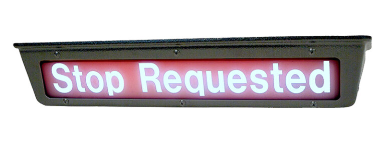 LED Bus Stop Signs | Stop Requested Signs - Transign