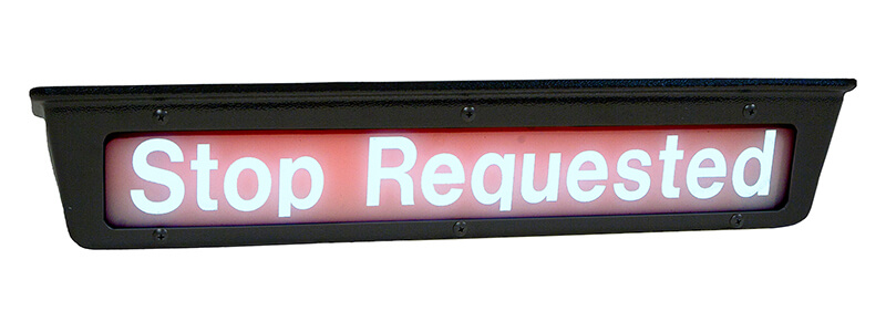 LED Bus Stop Signs | Stop Requested Signs - Transign