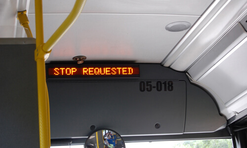 LED Bus Stop Signs | Stop Requested Signs - Transign